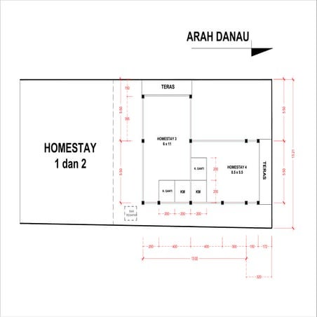 Denah Homestay 3 dan 4 Denah Homestay 3 dan 4 Denah Homestay 3 dan 4 | PDF