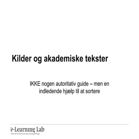 Den akademiske madpyramide | PPTX