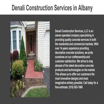 Denali construction services | PPT