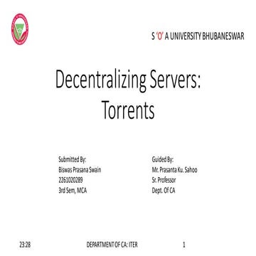 torrent technology ppt for students and teachers | PPTX