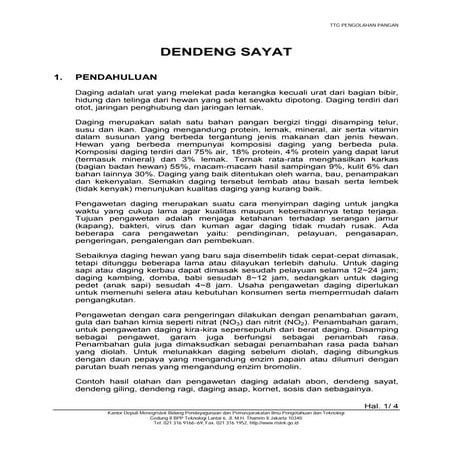 Dendeng sayat | PDF