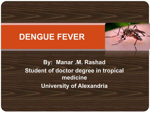 DENGUE IN CHILDREN | PPT