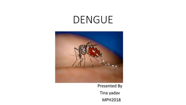 Prevention and control of dengue fever | PPTX | Infectious Diseases | Diseases and Conditions