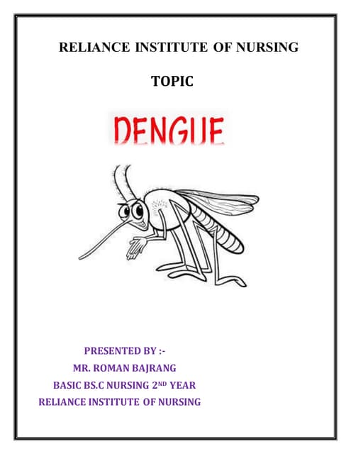 dengue | PPT | Infectious Diseases | Diseases and Conditions