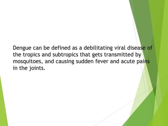 Dengue fever infectious disease presentation | PPTX