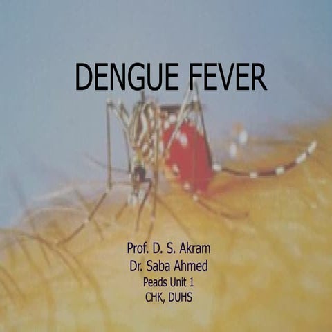 Dengue fever ppt | PPTX
