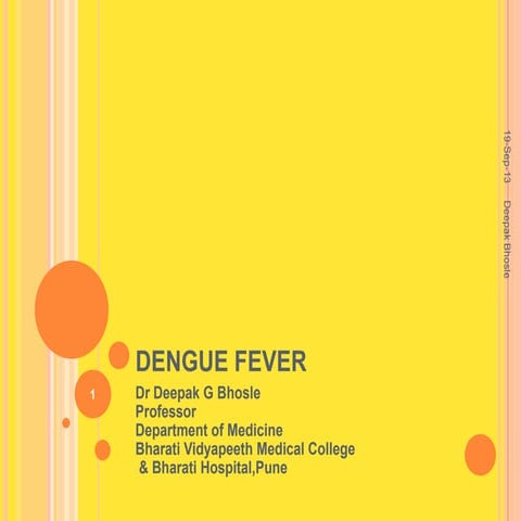 Dengue fever ppt | PPTX