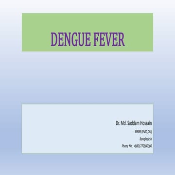 Dengue Fever | PPT