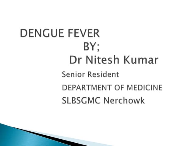 Case Presentation Dengue Fever | PPT