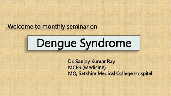 Dr. Sanjoy Ray presentations