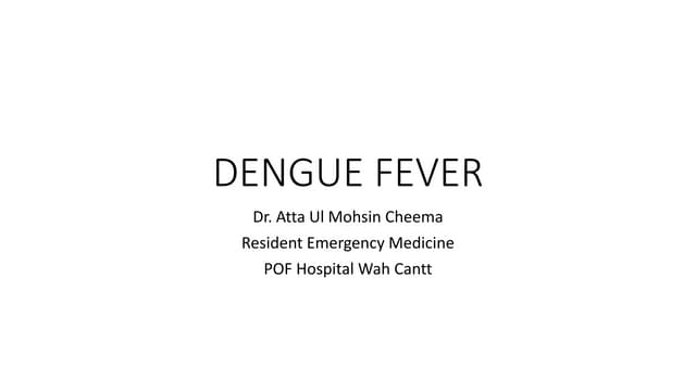 Case study- Dengue Fver | DOC