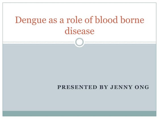 Prevention and control of dengue fever | PPTX | Infectious Diseases ...