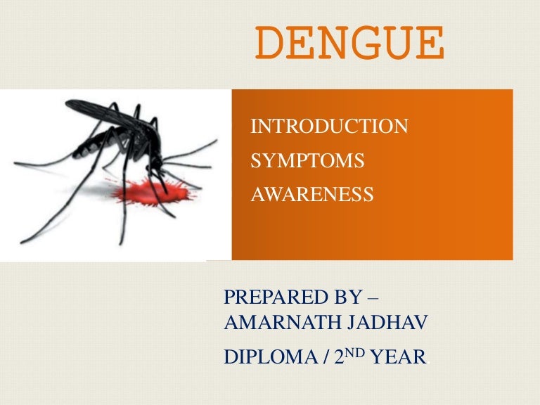 DENGUE FEVER PRESENTATION