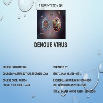 A presentation on Dengue Virus. | PPTX