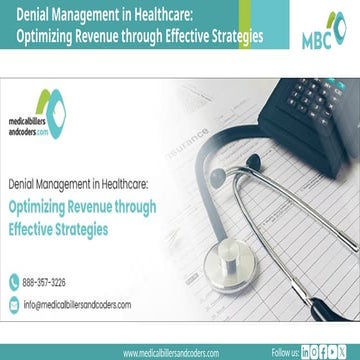 Denial Management in Healthcare: Optimizing Revenue through Effective ...