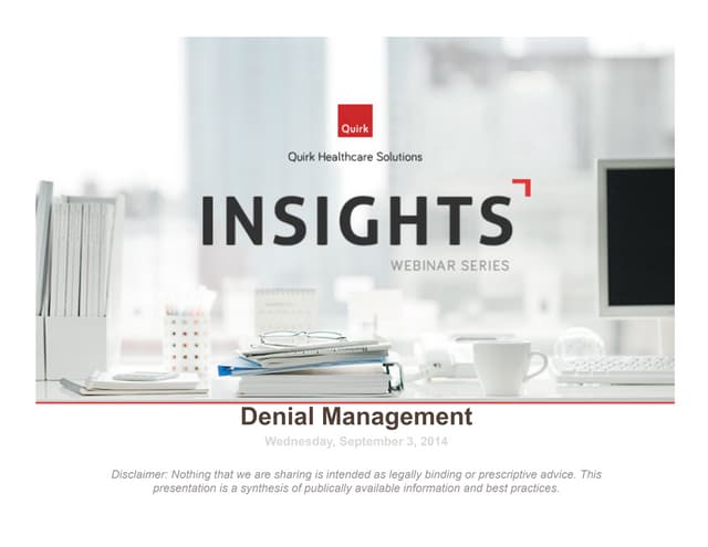 What is Denial Management in Healthcare? | PPTX