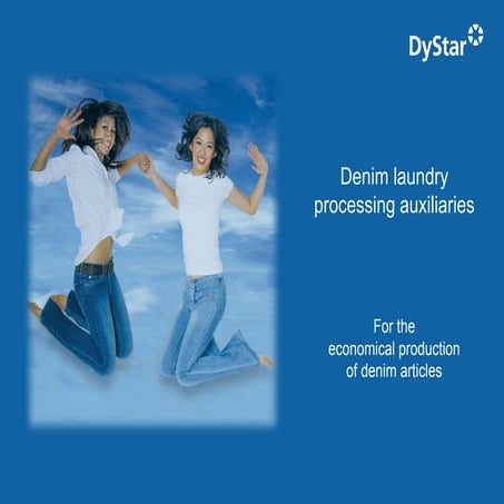 Denim laundry processing auxiliaries for the economical production of ...