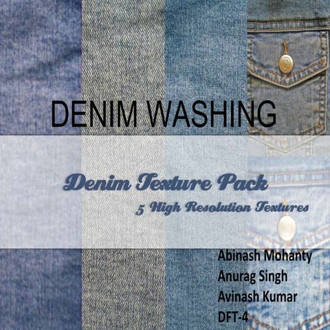 Denim wash | PPTX | Bath and Shower | Personal Care