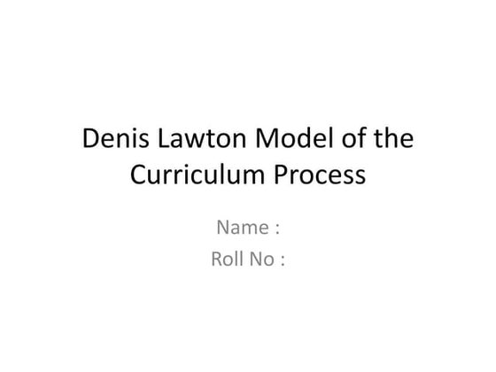 WHEELER Cyclical Model of curriculum Process | PDF