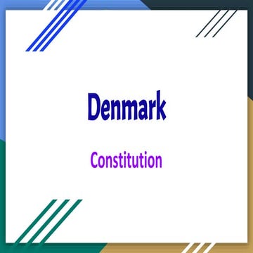 Constitution of Denmark | PPTX