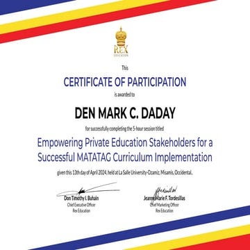 DEN MARK C. DADAY.pdfaaaaaaaaaaaaaaaaaaa | PDF