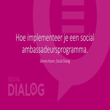 Hoe implementeer je een social media ambassadeursprogramma | PDF | Social Networking | Internet
