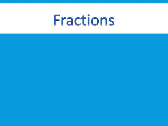 Fractions-basic concepts | PPT