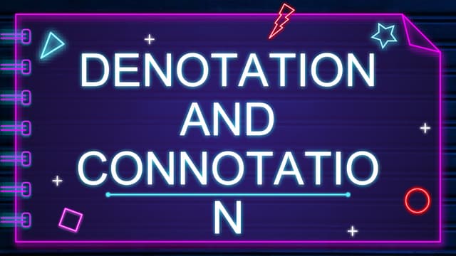Denotation and-connotation | PPT