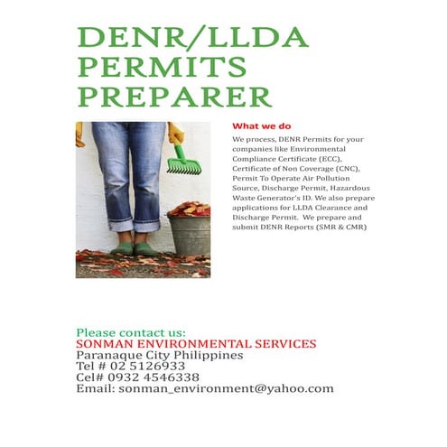 Denr permits preparer | PDF