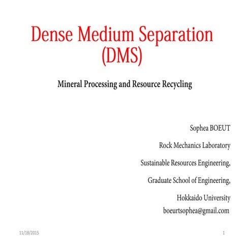 Dense Medium Separation | PDF