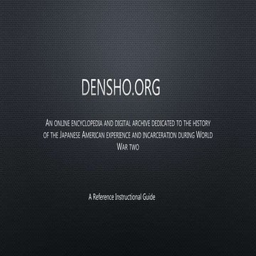 Densho | PPT