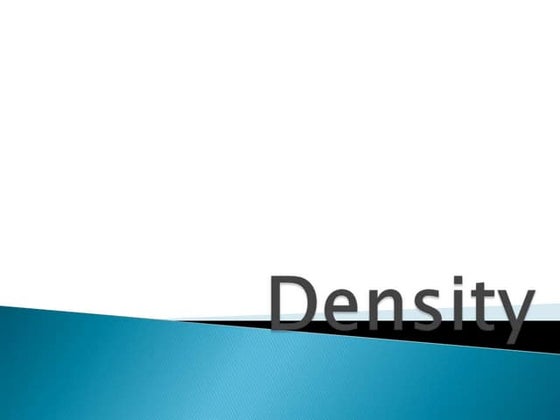 Density Specific Gravity Ppt