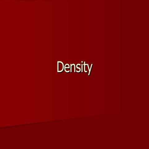Density review | PPT