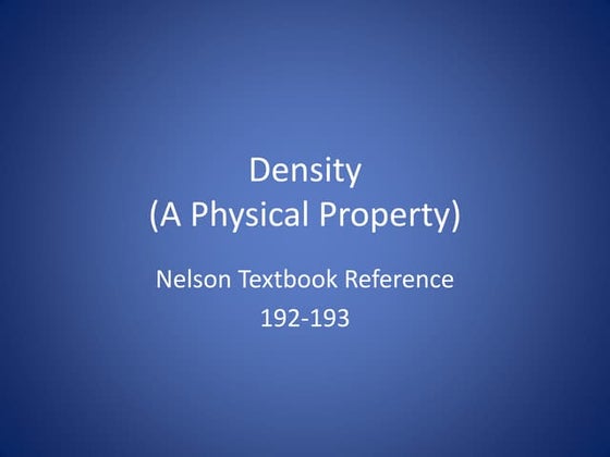 Density!!!!!! | PPTX | Physics | Science