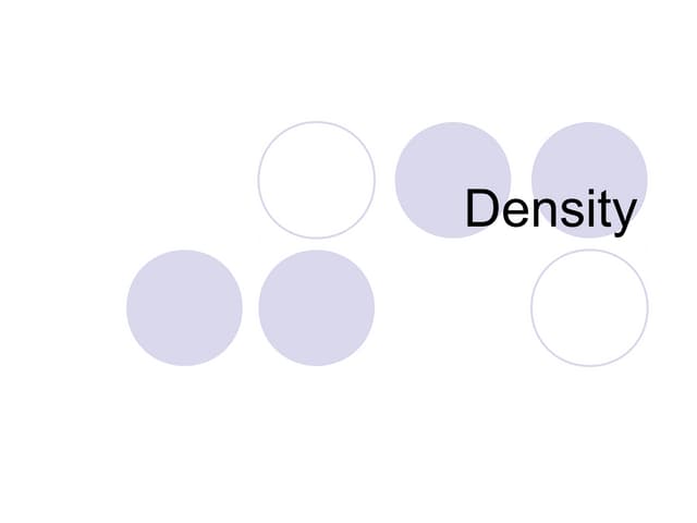 Density notes | PPT