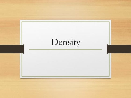 Density | PPT
