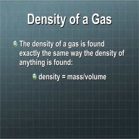 Density of a gas | PPT