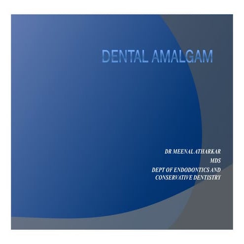 Amalgam Creeps and Marginal Breakdown | PDF