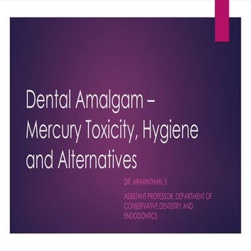 Mercury from dental amalgam | PDF