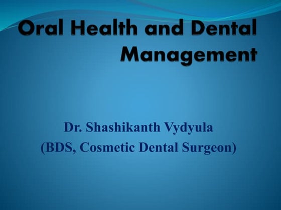 Importance of Oral Health | PPTX