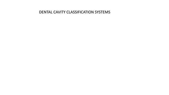 Classification of dental caries rasha adel copy | PPTX