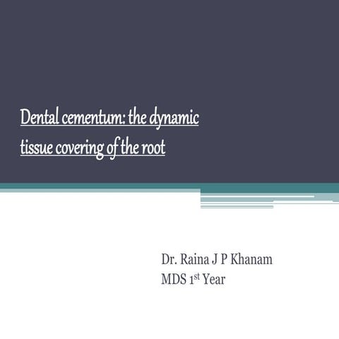 Dental cementum | PPTX