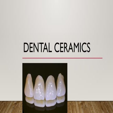 menjelaskan tentang aplikasi dental ceramic dalam kedokteran gigi | PPTX