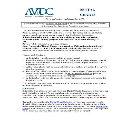 Dental charts | PDF