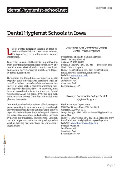 Dental Hygiene Resume | PDF