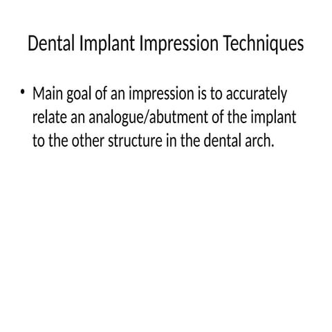 Dental Implant Impression techniques.pptx