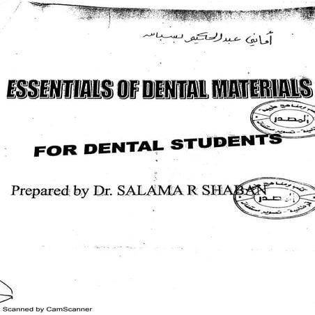 Dental material introduction | PDF