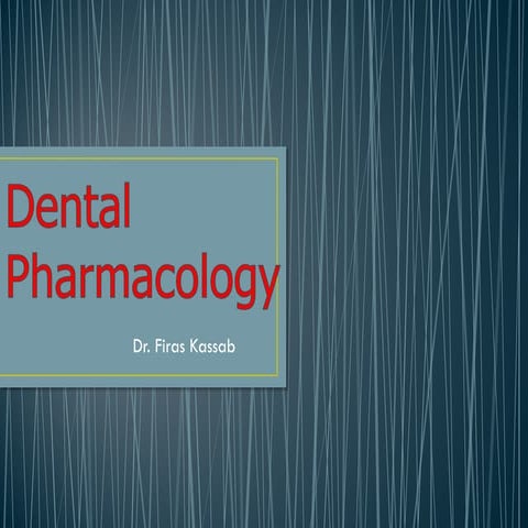 Dental phrmacology | PDF
