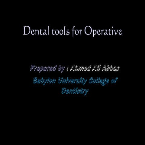 the most used dental instruments in dental operative and teeth filling ...