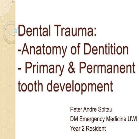 Dental trauma | PPTX